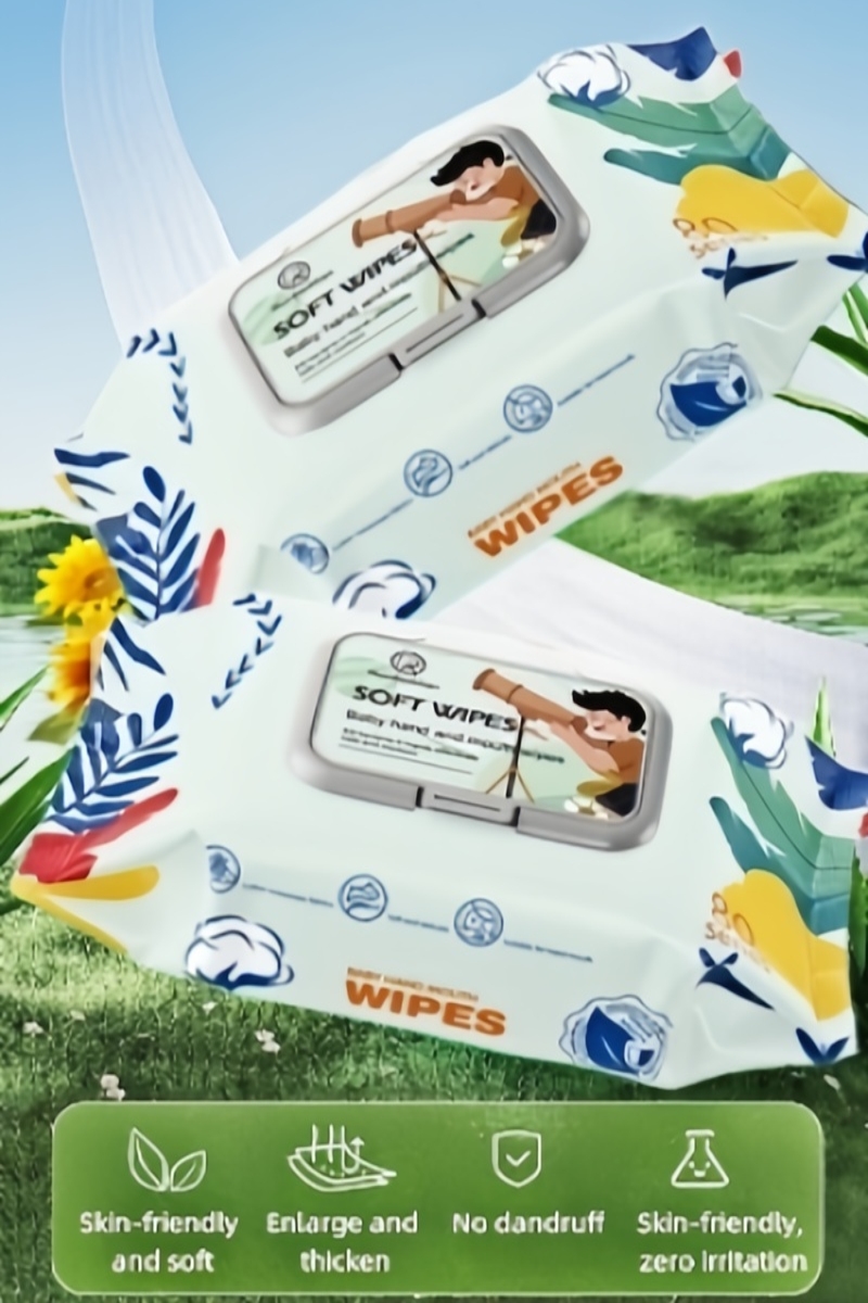 RunBeiMian baby wipes for new born baby 80 pcs per pack | Shopee ...