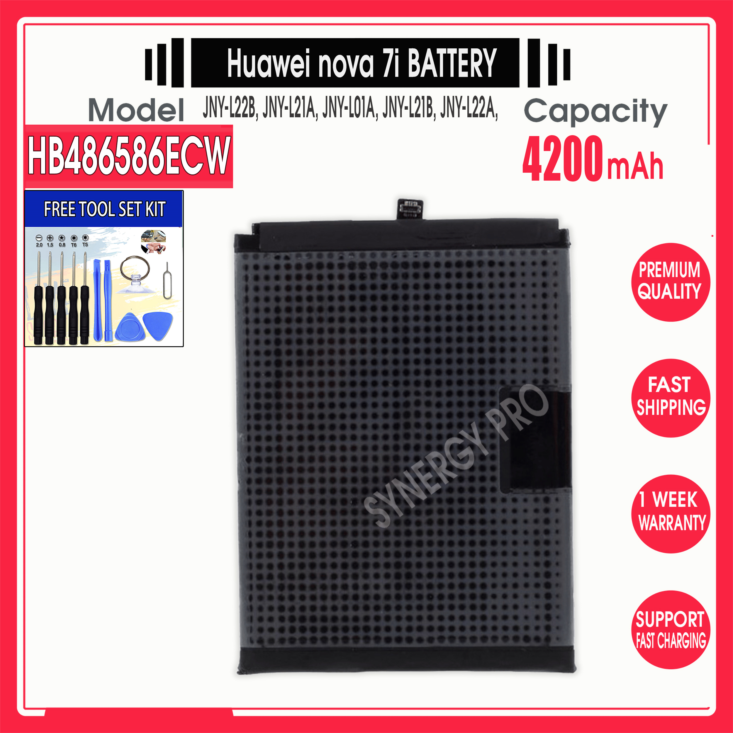 HB486586ECW BATTERY FOR HUAWEI NOVA 7i BATTERY MODEL HB486586ECW ...