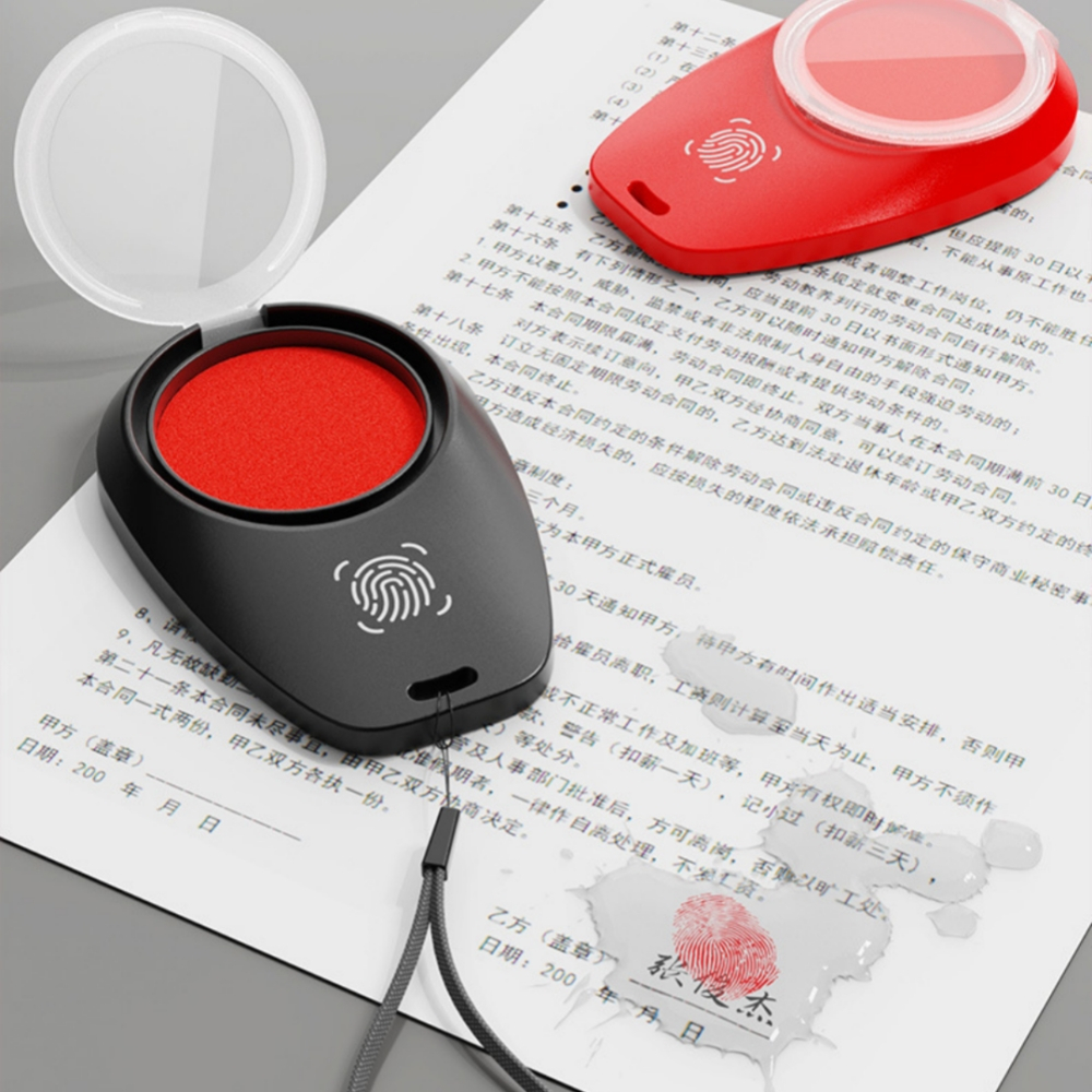 Quick-Drying Fingerprint Stamp Pad Portable Inking Ink Pad For Office ...