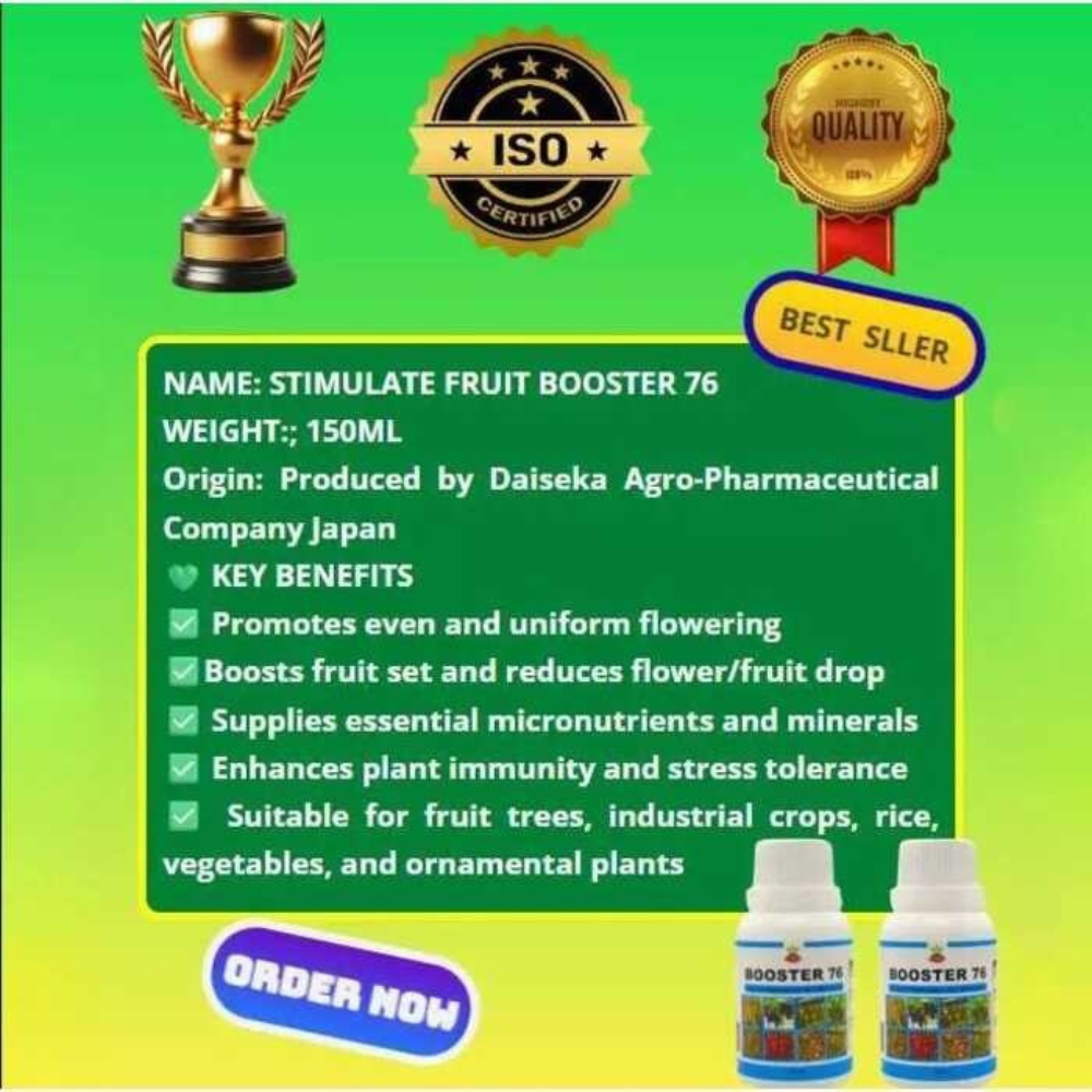 [ORIGINAL] BOOSTER 76 150ML | Liquid Fertilizer | For Rice, Vegetables ...