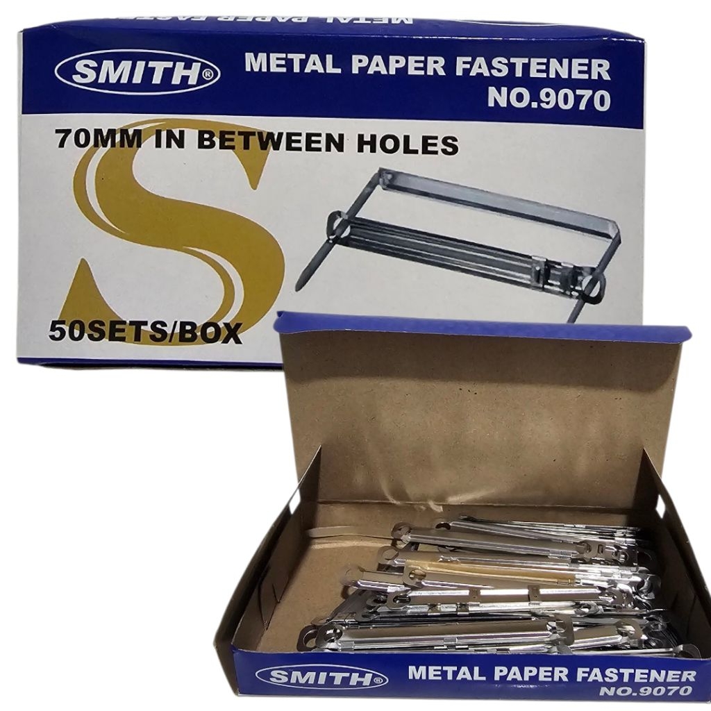Smith Metal Paper Fastener 50 Sets | Shopee Philippines