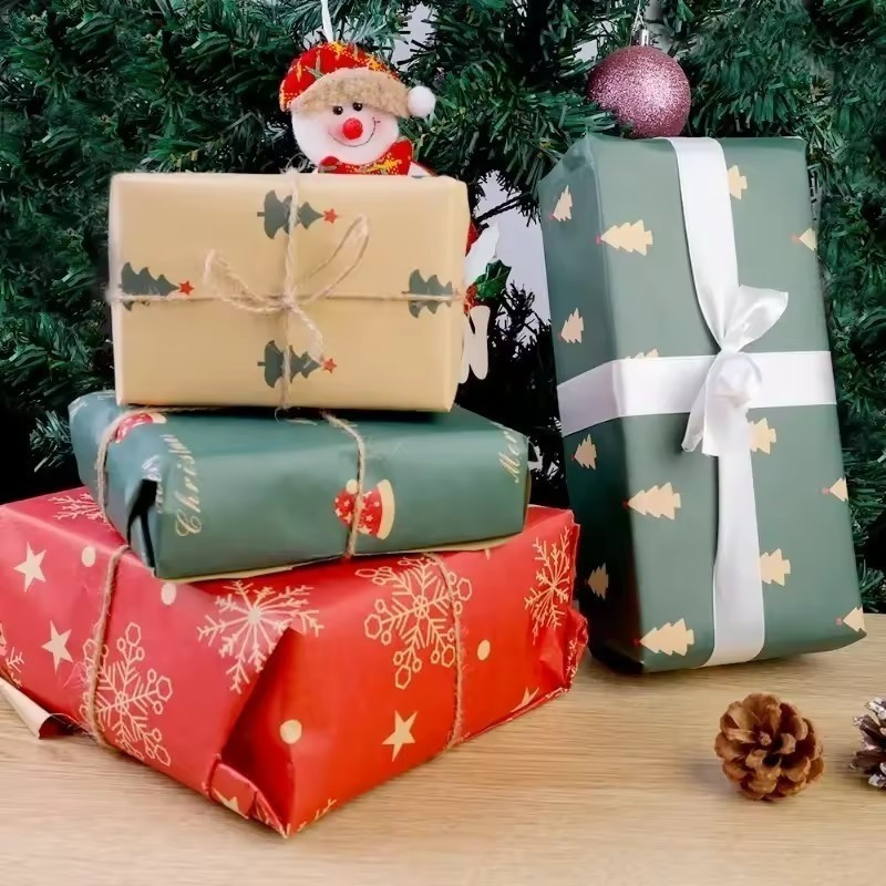 10 pcs Assorted Christmas Gift Wrapper Coated and glossy designs ...