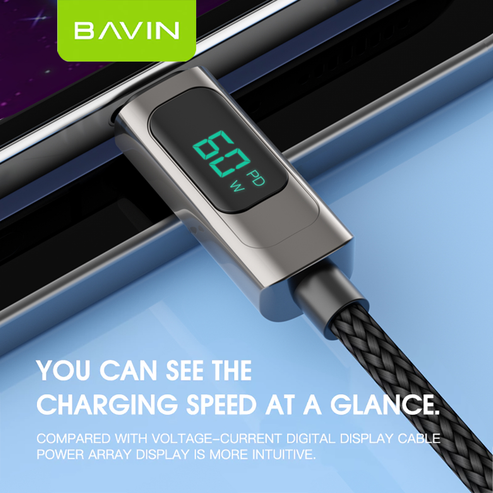 BAVIN CB255 12W /20W /60W 1 Meter PD Fast Charging Data Transfer Cable ...