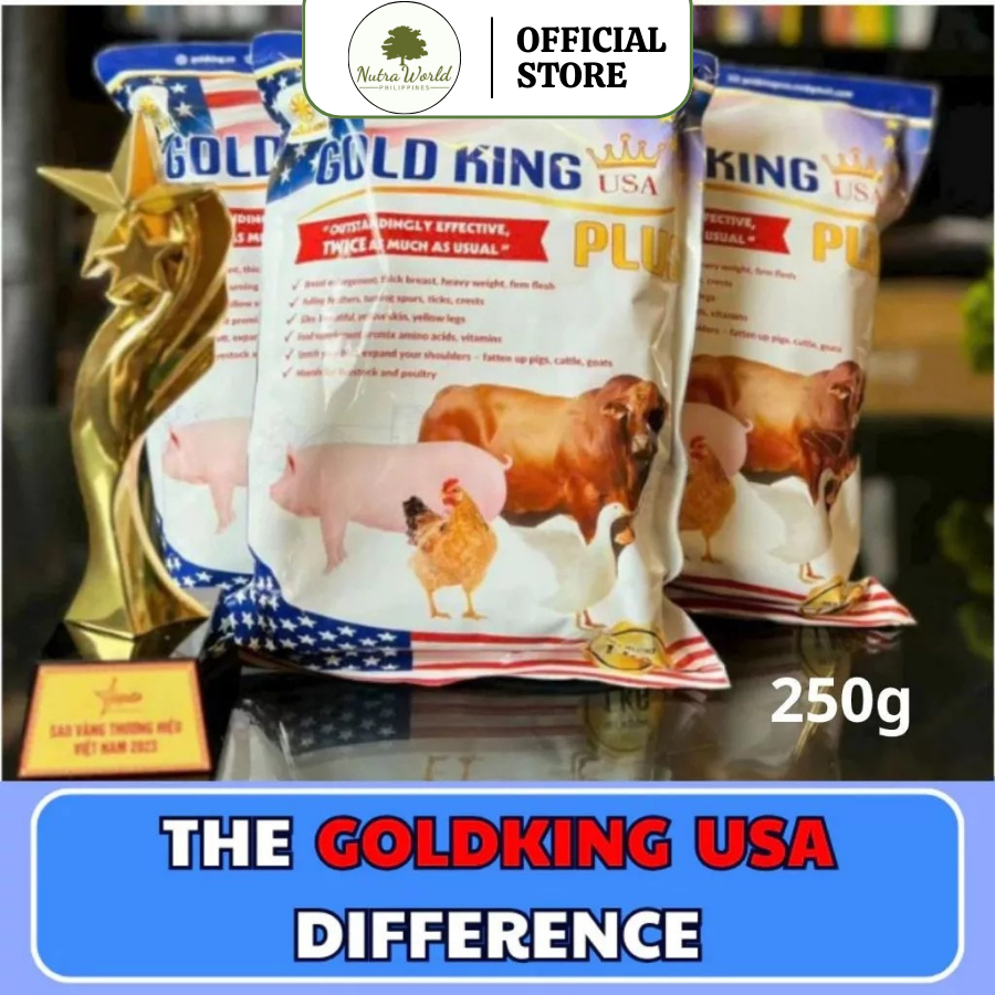 Gold King USA 250G Growth Booster Feed for Pigs, Cattle, Poultry Fast ...