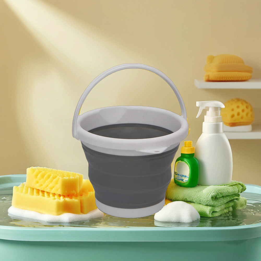 Collapsible Bucket 5L Foldable and Extendable Multifunctional Bucket ...
