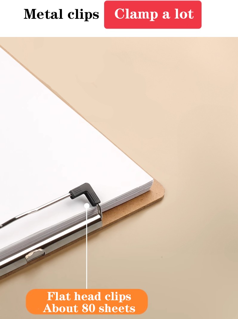 Medium density fiberboard folder board, student exam papers, clip board ...