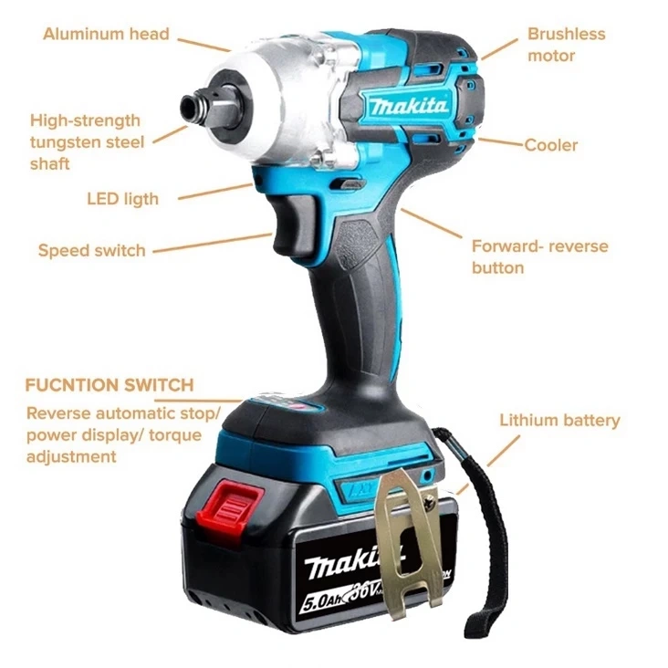 1400W multifunctional Cordless impact wrench Cordless Electric power ...