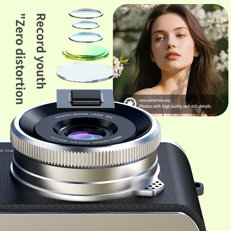 Digital Camera HD 4K Selfie 180° Flip Screen 48MP Photography 30X Retro ...
