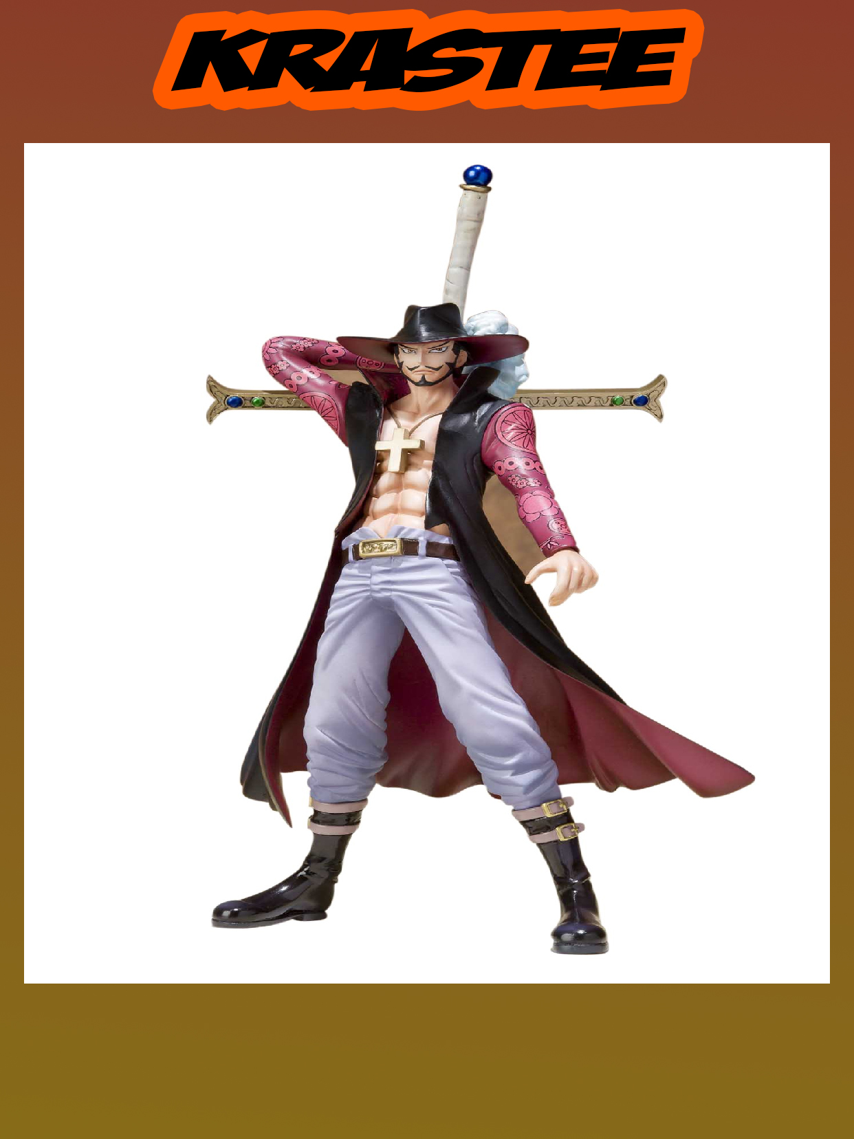 Authentic Anime Figure Megahouse "One Piece" Dracule Mihawk | Shopee ...