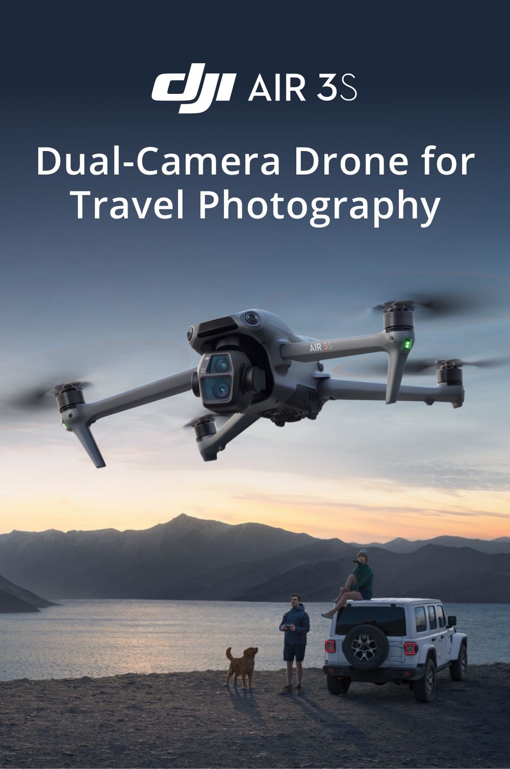 DJI Air 3S - Camera Drones | 1" CMOS Sensor Air Aesthetic | Next-Gen ...