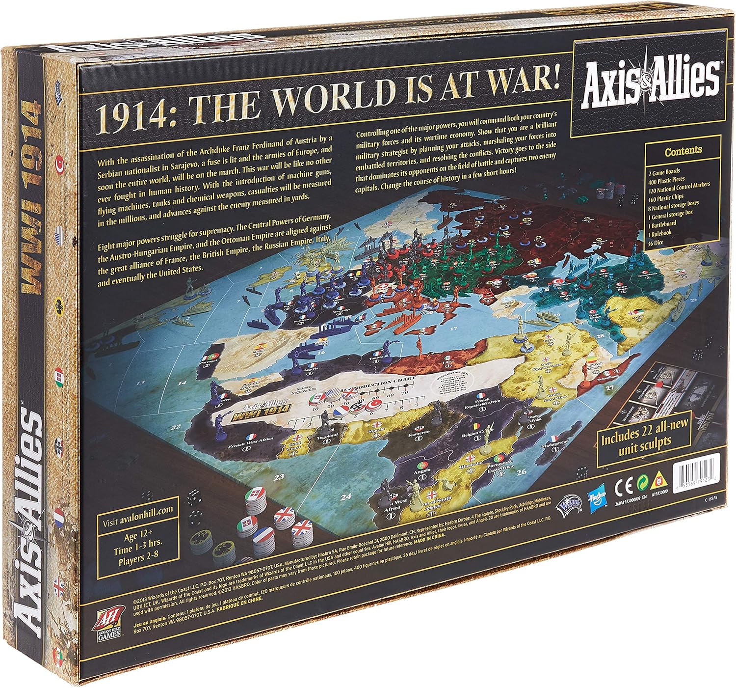 Axis & Allies: WWI 1914 – The War to End All Wars (Strategy Board Game ...