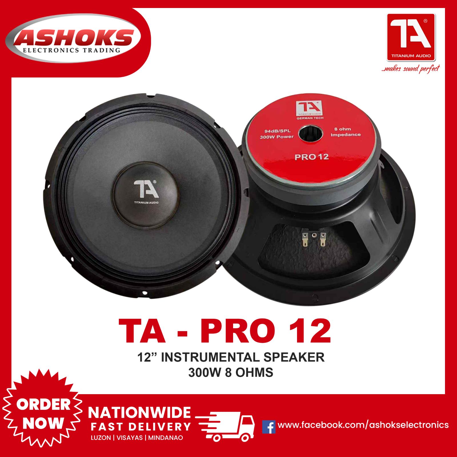 Titanium Audio Pro 12 / 12 inch Instrumental Speaker / 300w / Woofer ...