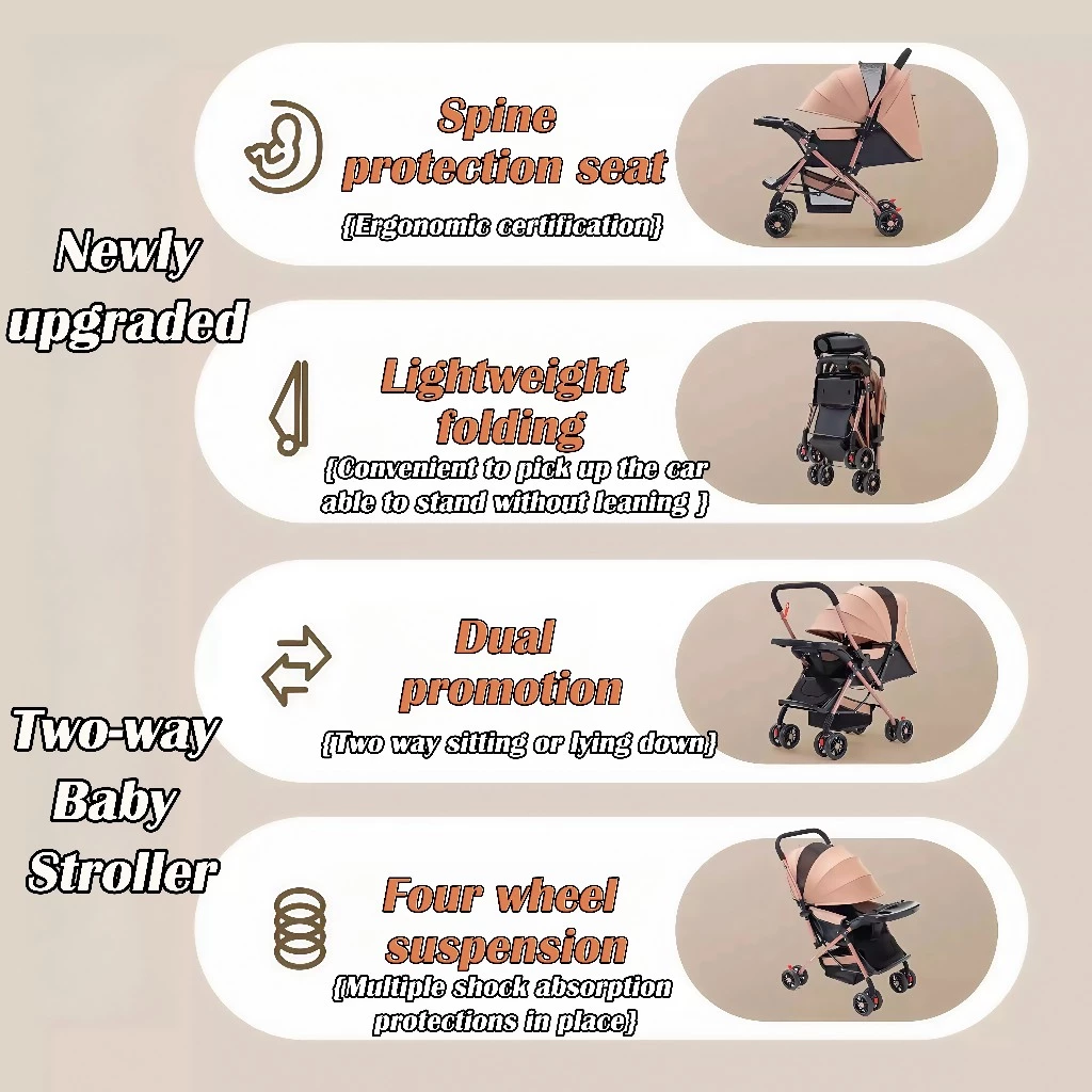 Stroller for baby girl/boy with Canopy Foldable Stroller for Toddler ...