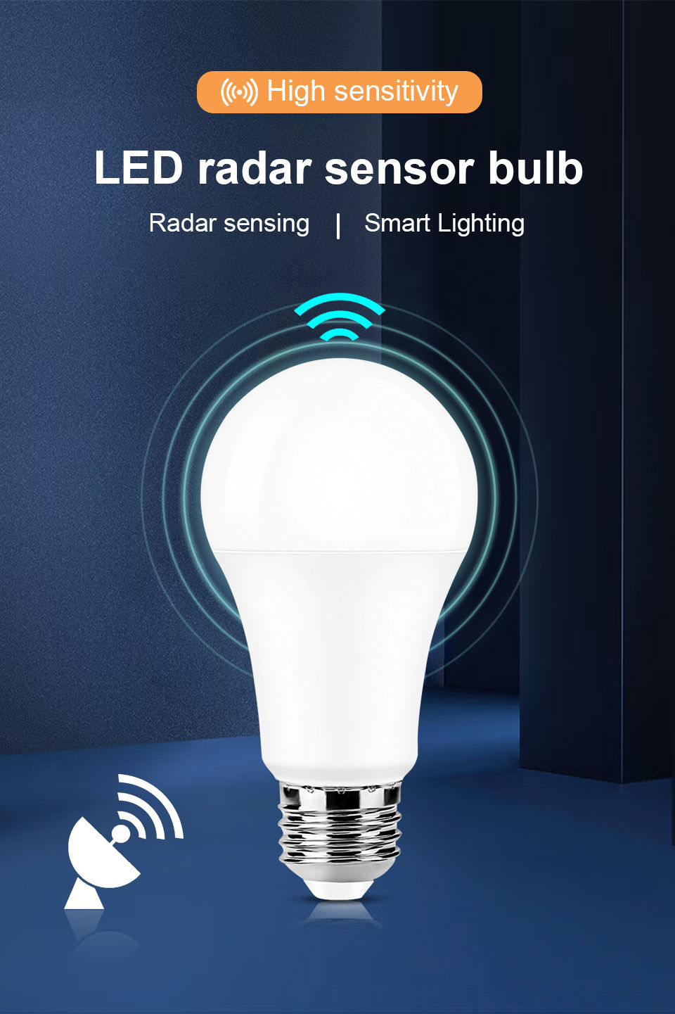 Radar Sensor Led Bulb E27 220V 15W 12W Super Bright Lamp Bulb Radar ...