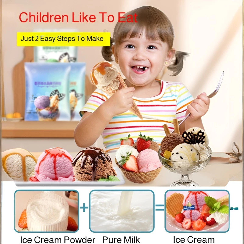 Homemade Ice Cream Powder - Soft Serve Ice Cream Powder Mix | Chocolate ...