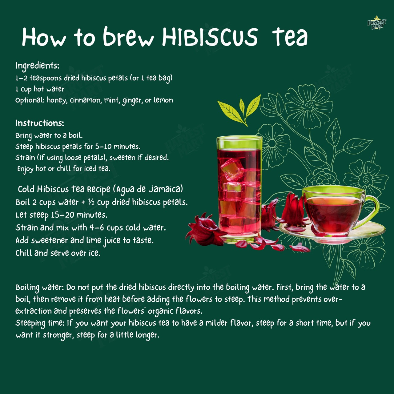 Harvestmart Dried Hibiscus Roselle Tea 50g 100g 250g Rosella Sabdariffa Agua de Jamaica Herbal ...