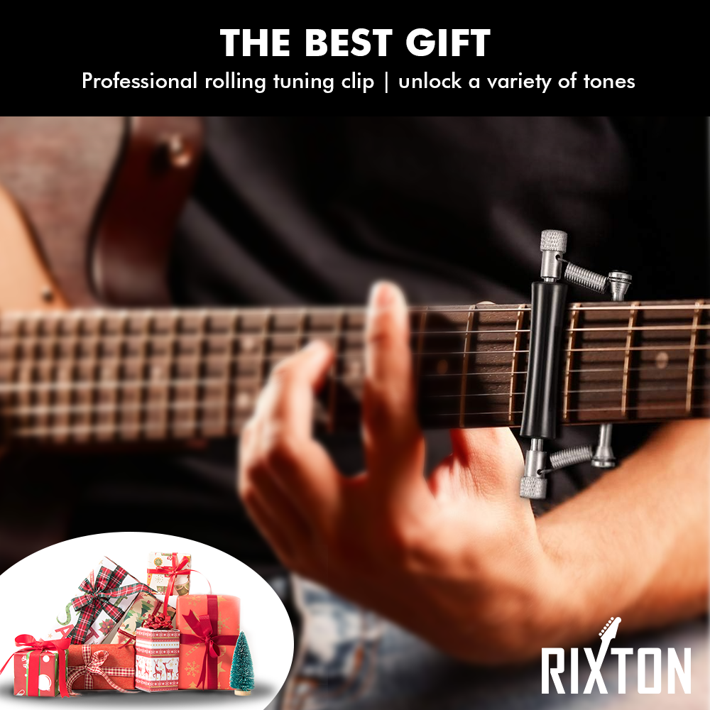 RIXTON Guitar Rolling Capo Portable Guitar Capo Easy Sliding Up and ...