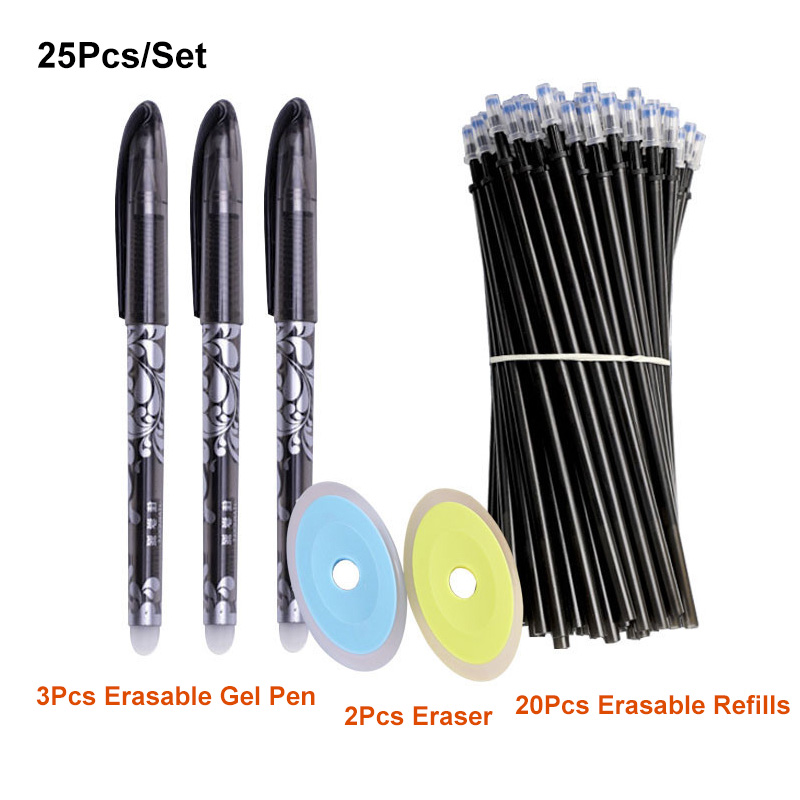 25/35Pcs Erasable Gel Pen Set with Refills Eraser Multi Color Magic ...