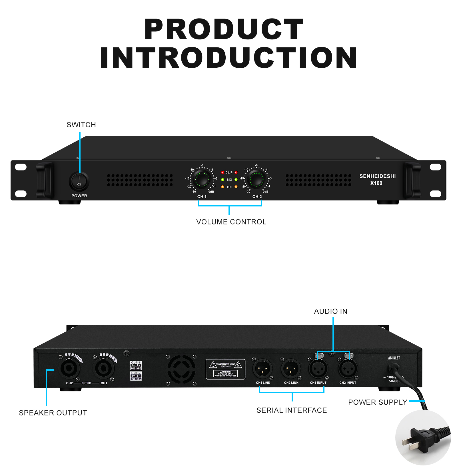 Power Amplifier 2 Channel 300 Watts X 2 power amplifier original 300 ...