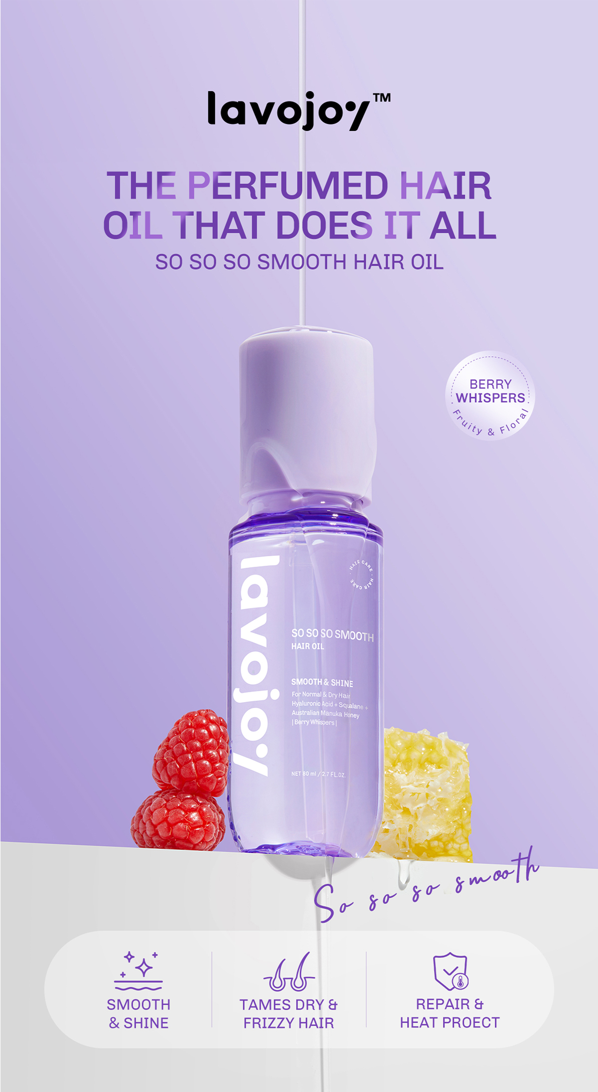 lavojoy So So So Smooth Hair Oil | Anti Frizz | Smooth & Shine ...