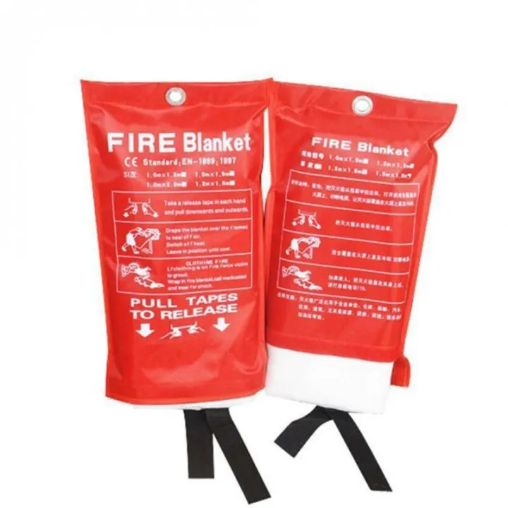 1.5M x 1.5M Sealed Fire Blanket Fighting Fire Extinguishers Tent Fire ...