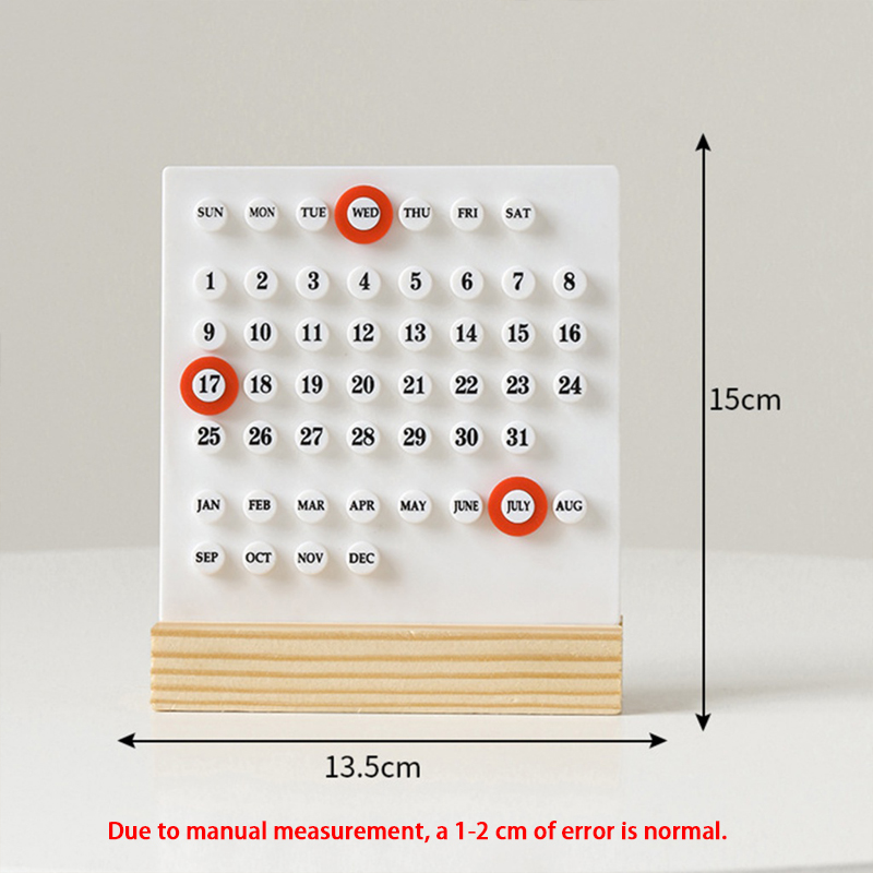 DIY Calendario Home Decoration Reusable Date Record Gift Set Calendar ...