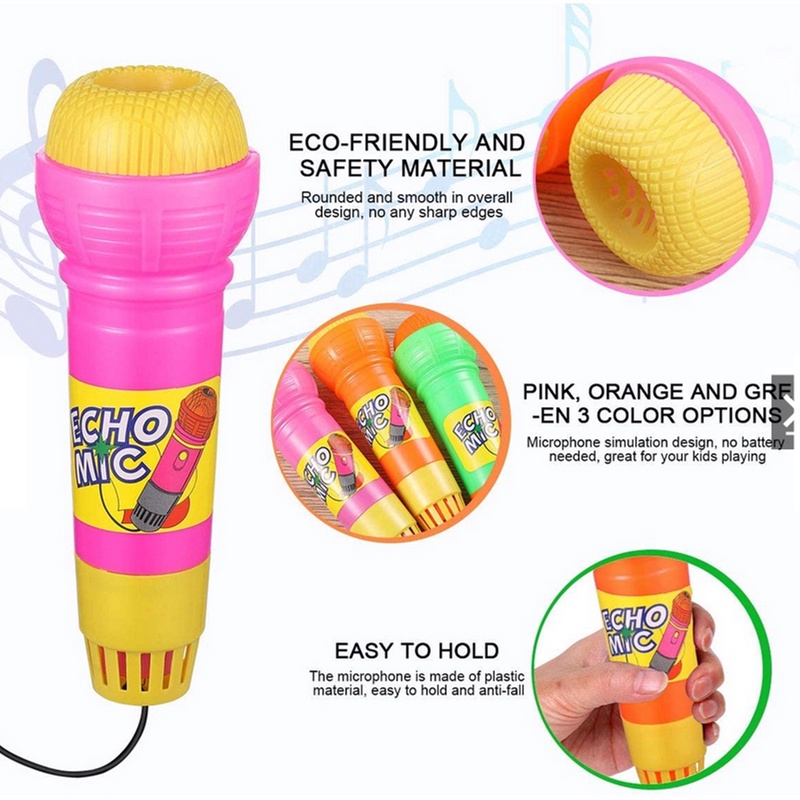 Children Echo Microphone Fun Microphone Singing Toys Baby Party Song ...