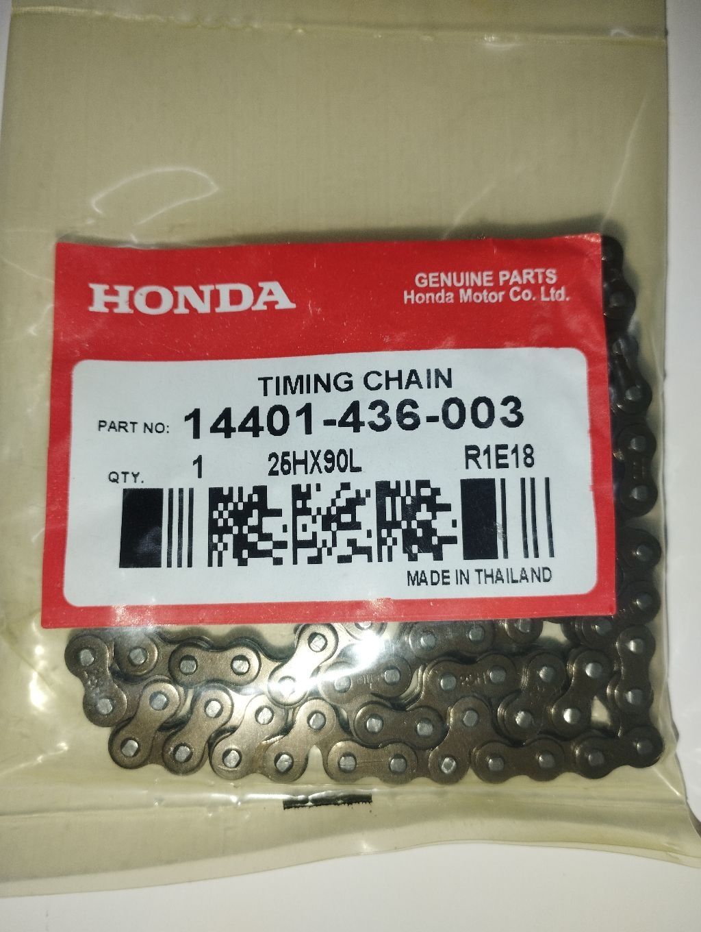 Honda cb125/xrm110 timing chain (25hx90L) Thailand made | Shopee ...