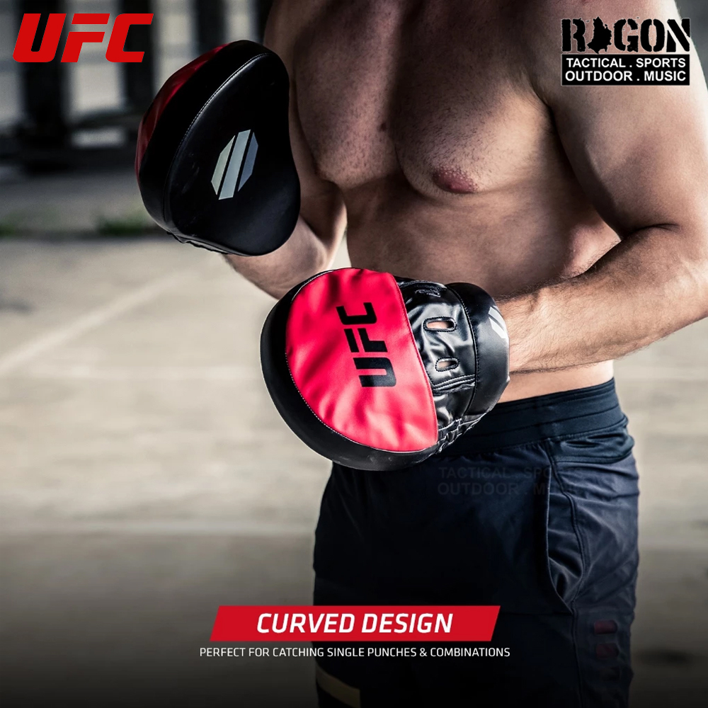 UFC MMA Boxing Focus Pads Mitts – High-Grade PU Leather Training Pads ...