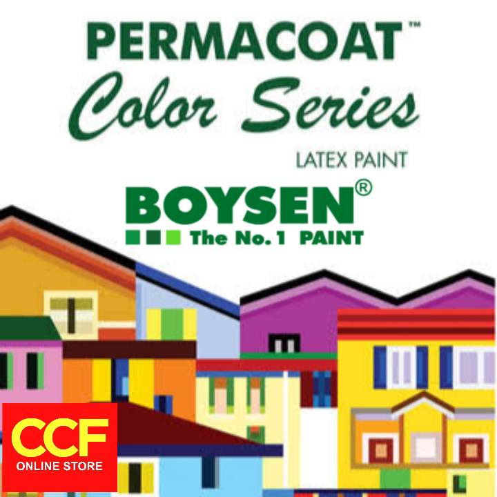 BOYSEN Permacoat Semi Gloss Latex Tulle White B7501 4 Liters / 1 Gallon ...