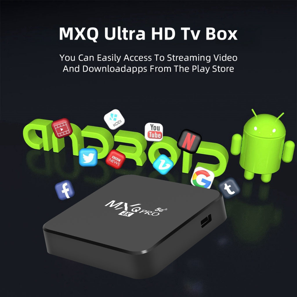 MXQ Pro 5G 4K smart TV box 8GB / 128gb WiFi Android 12.0 HD TV box ...