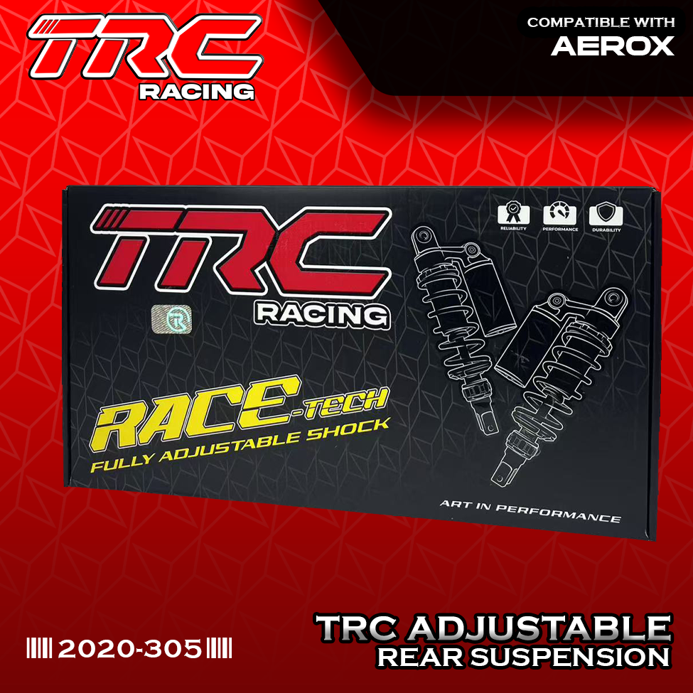 TRC Racing RACETECH-SERIES FULLY ADJUSTABLE 305MM REAR SHOCK SUSPENSION ...