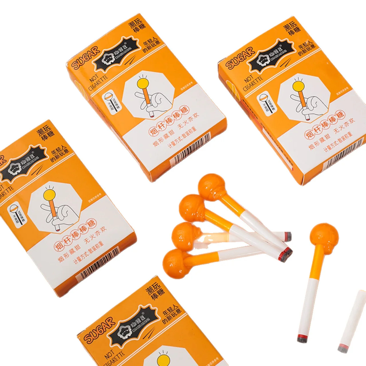 3pcs realistic cigarette lollipop prank toys simulating cigarette ...