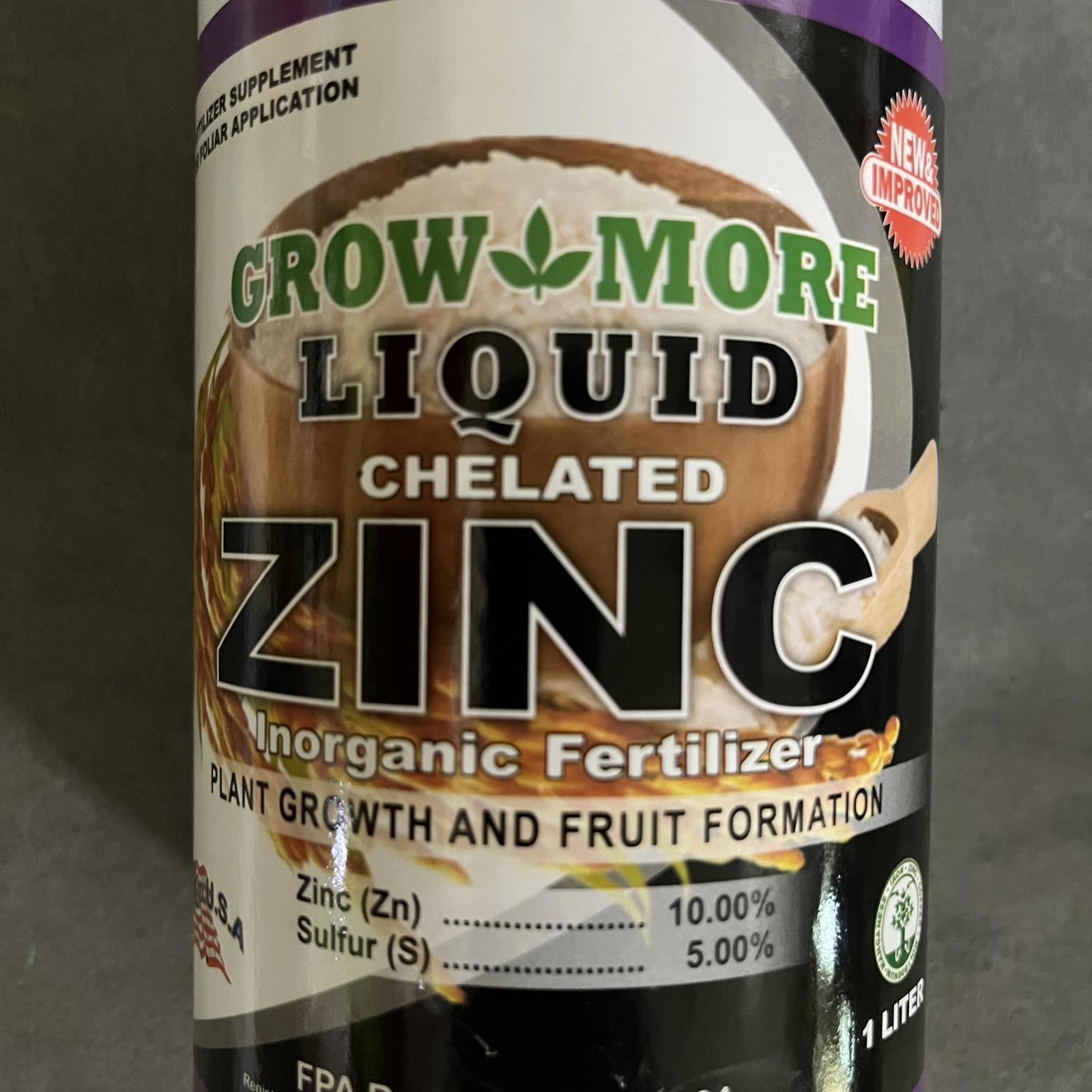 GROW MORE LIQUID CHELATED ZINC (1 LITER) BY SAGREX / LIQUID ZINC ...