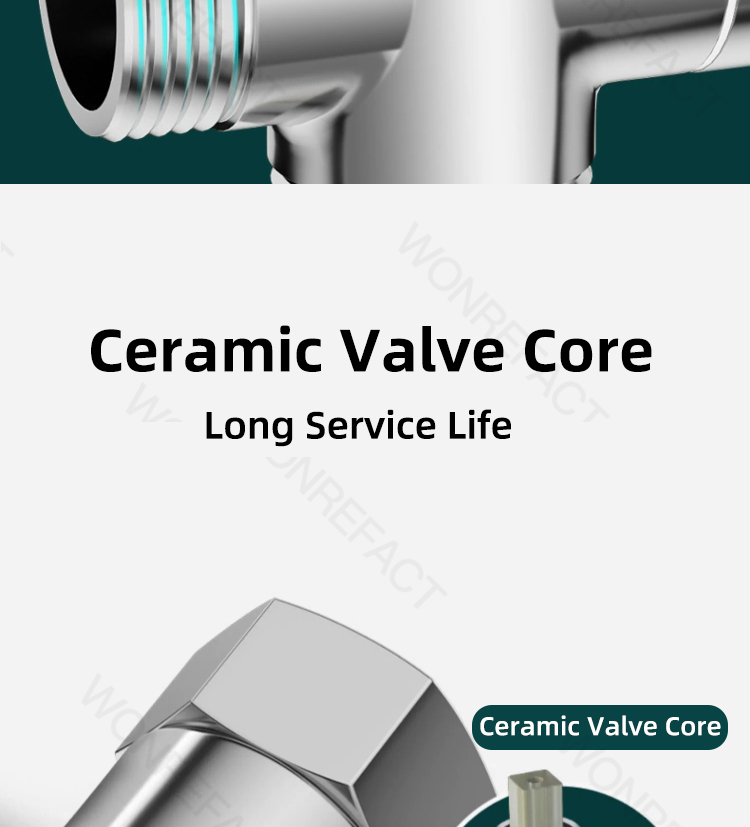 3 Ways Water Divider Shower Faucet Water Valve Adapter For Diverter ...