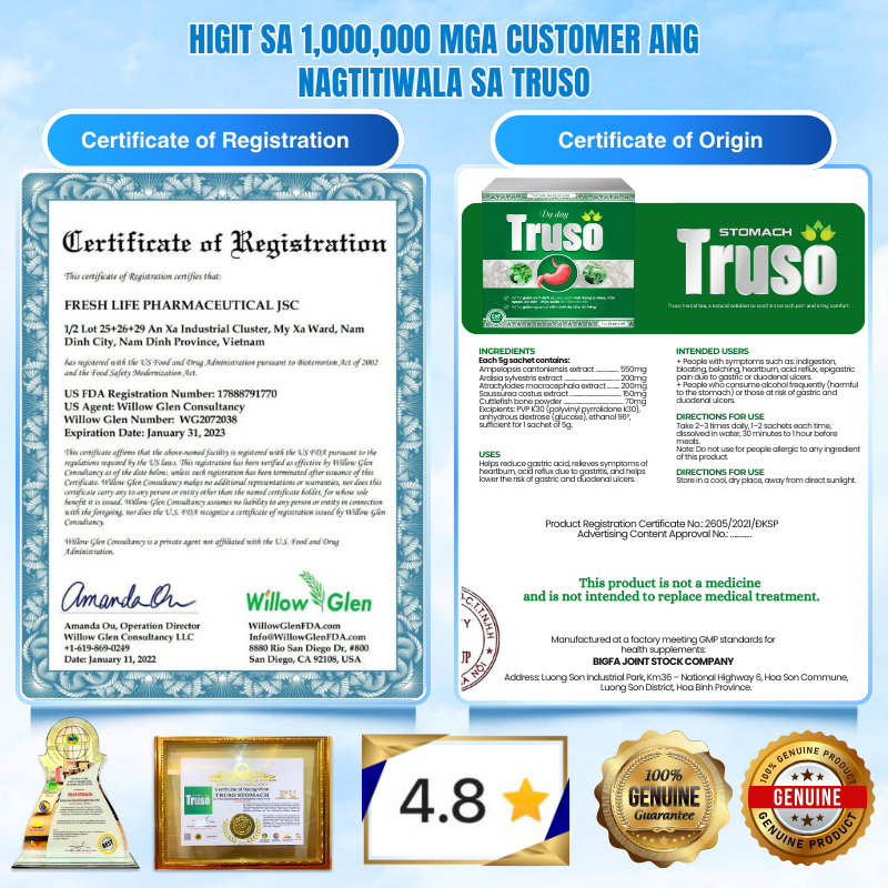 [BUY 2 GET 1]TRUSO Herbal Formula Effective Home Treatment for Acid ...