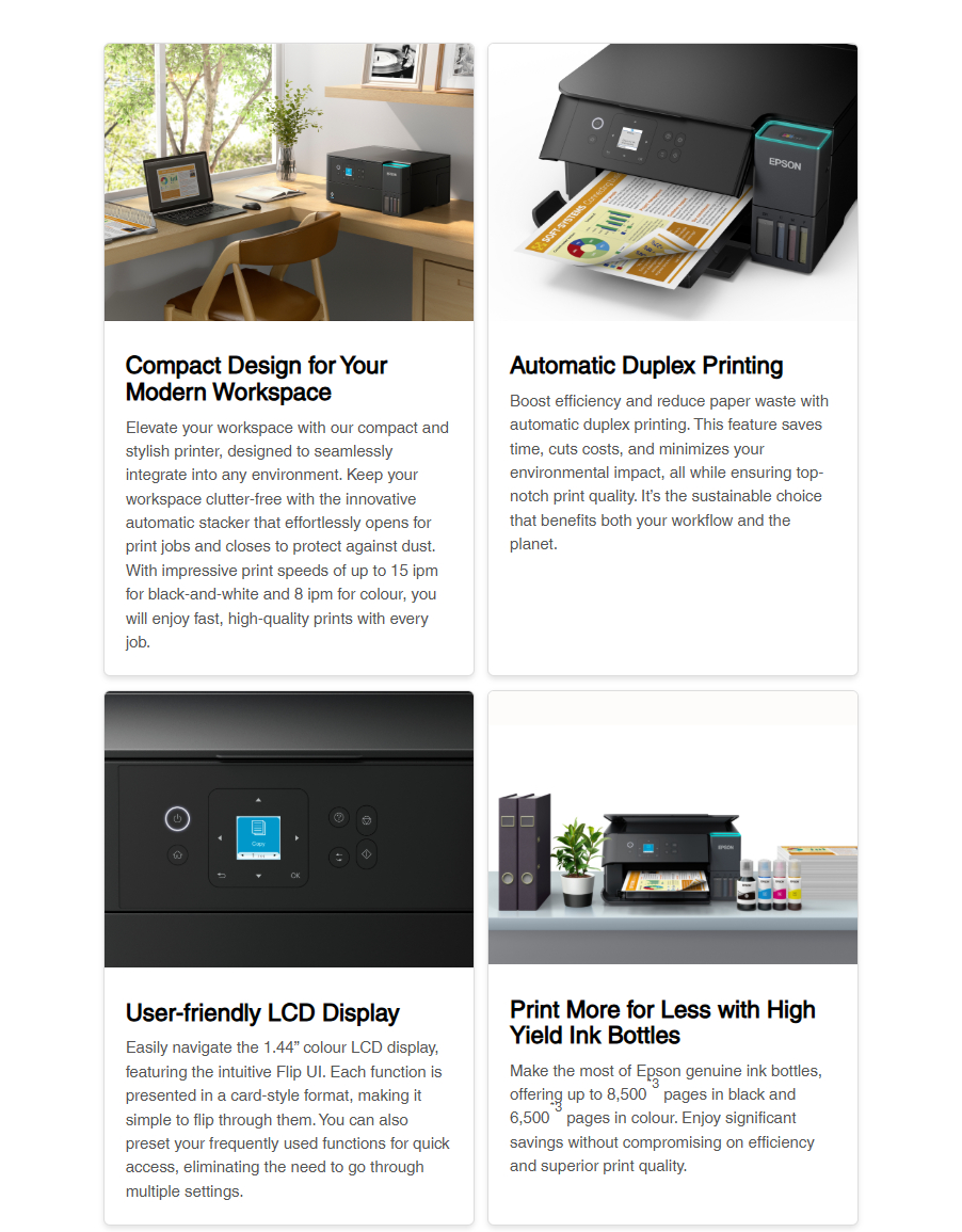 Epson EcoTank L4360 A4 Wi-Fi Duplex All-in-One Ink Tank Printer | Shopee Philippines