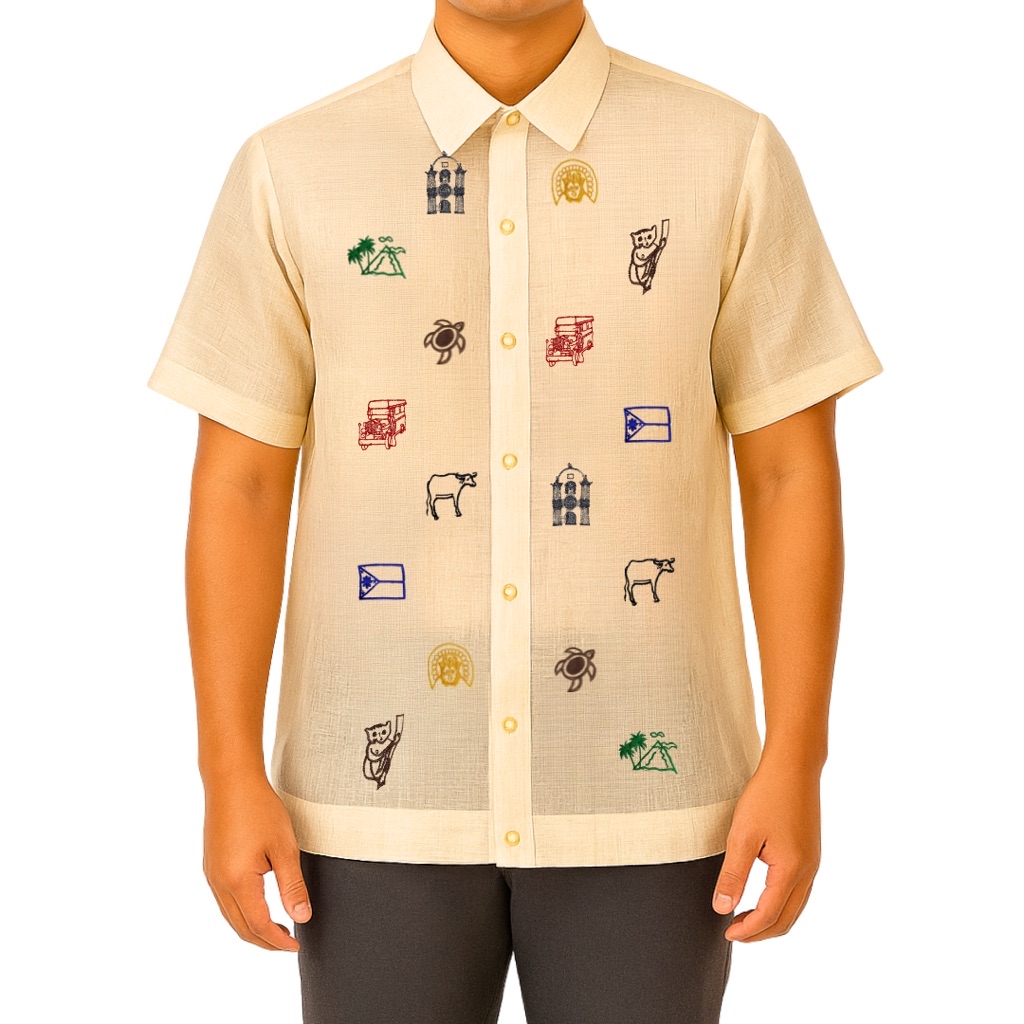 PREMIUM 】Modern Barong Polo Jacket Embroidery | Jusilyn Top for Men ...