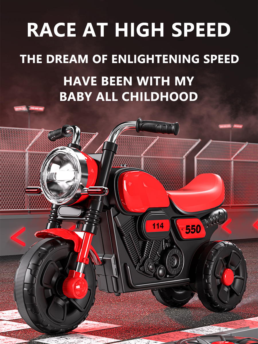 Balance Motorcycle For Kids Car For Kids Ride On With Music Light Ride ...