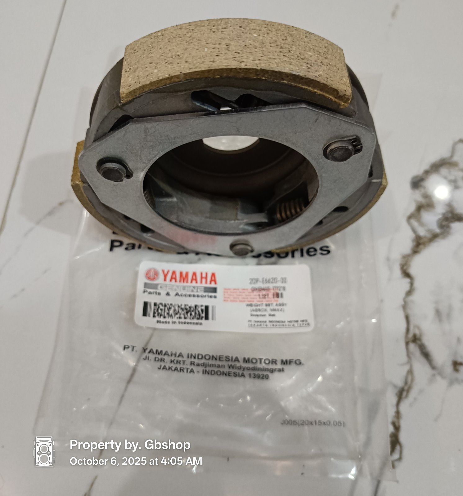 YAMAHA NMAX V1 V2 AEROX V1 V2 CLUTCH SHOE NMAX 2DP-E6620-00 GENUINE ...