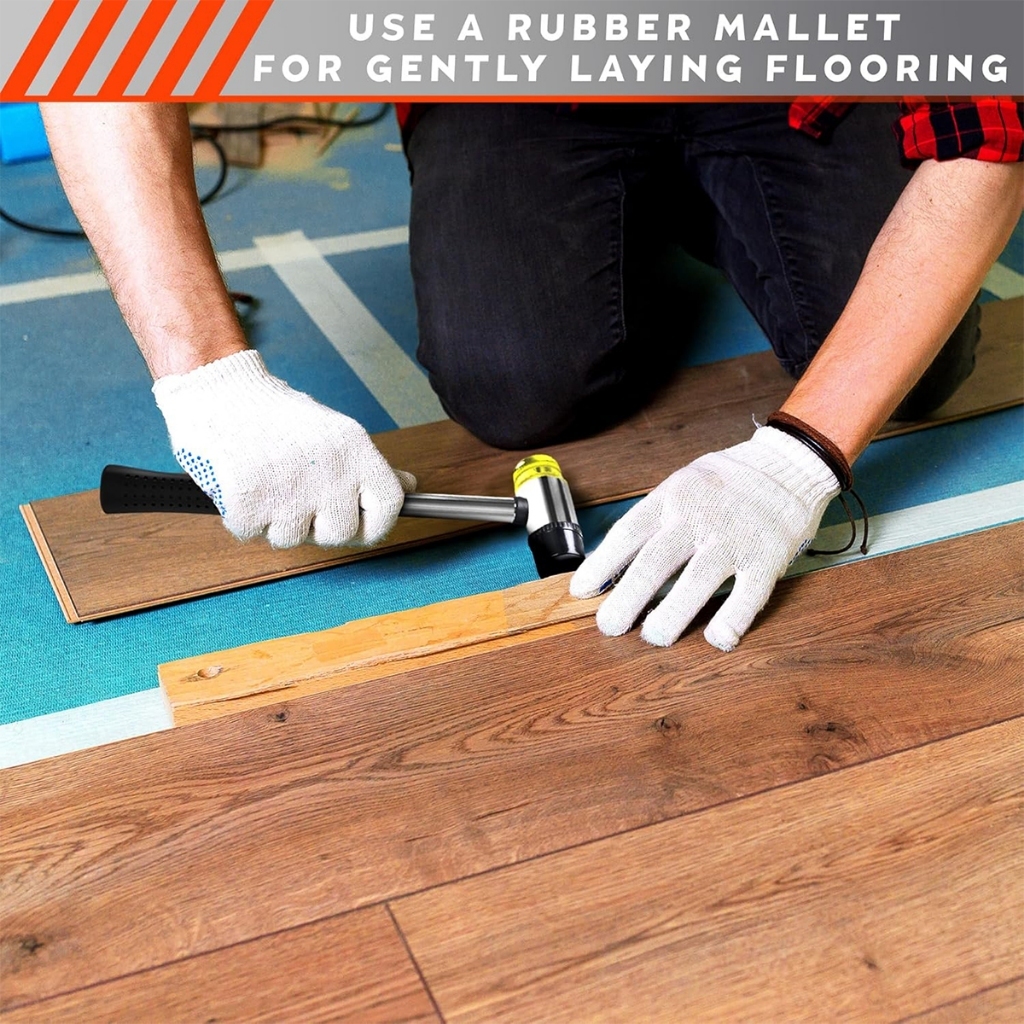 25cm Dual-Head Rubber Fret Hammer Guitar Fretting Mallet for Fret Wire ...