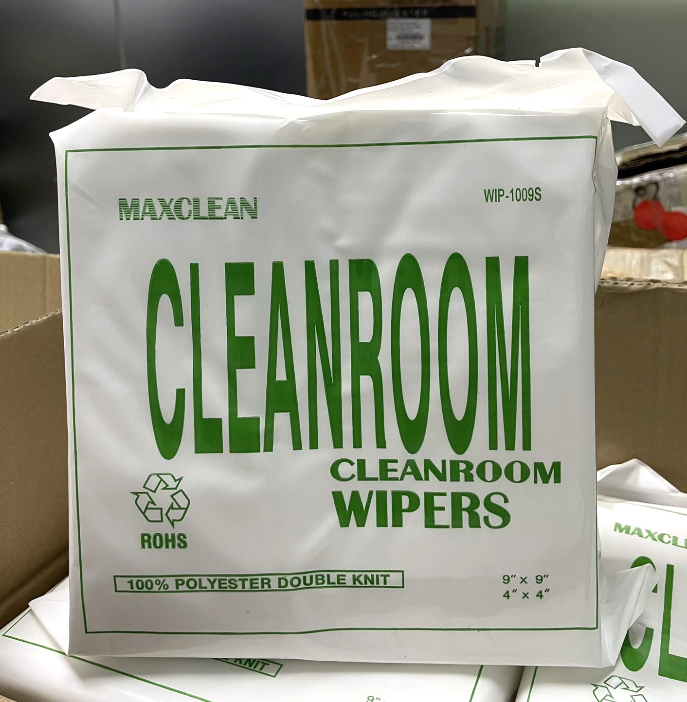 KGS MAXCLEAN Cleanroom Cleaning Cloths, Polyester, 9"x9" Inches, 150 pcs per 1 Pack | Shopee ...