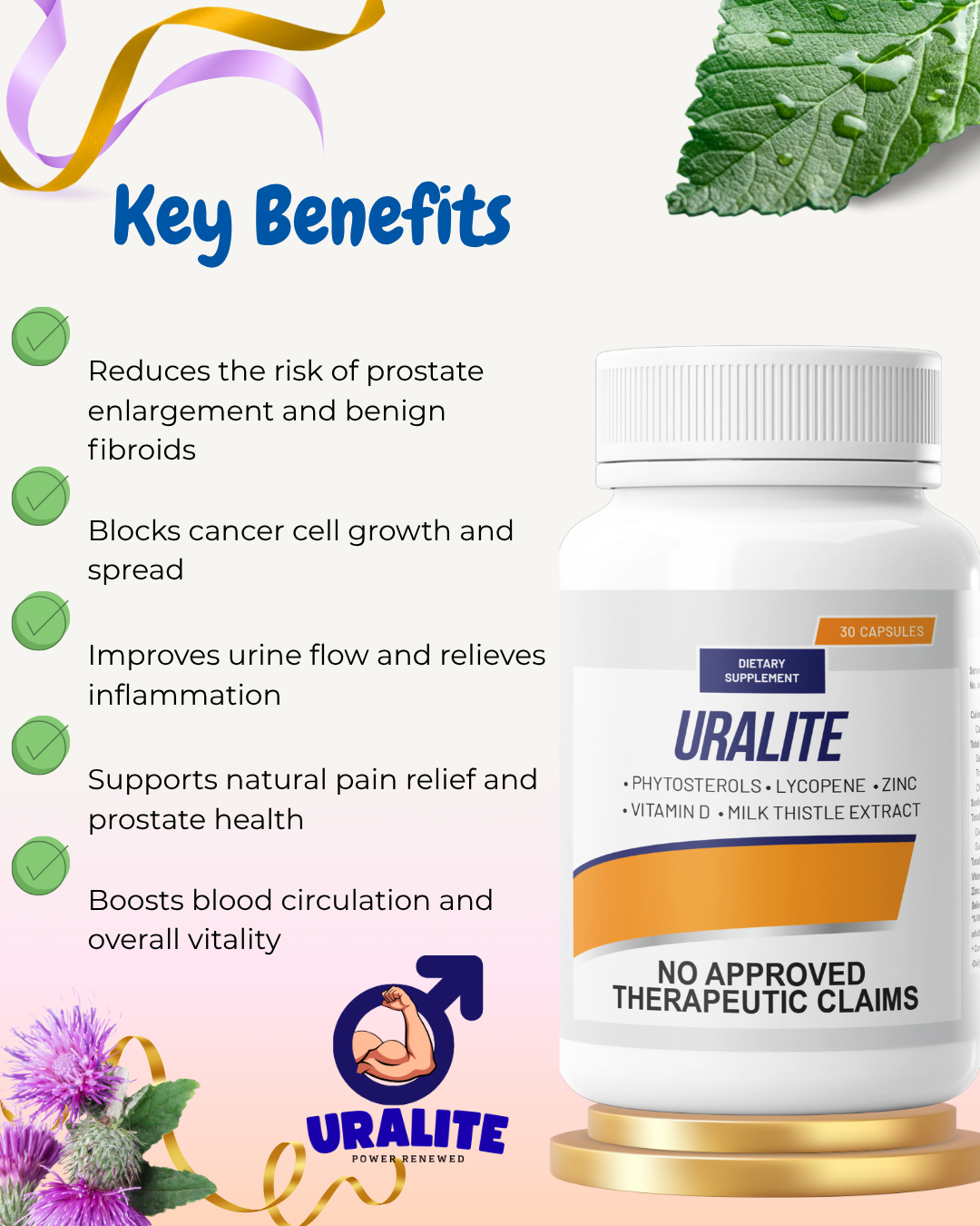 URALITE -Supports Prostate Health For Men, Confidence – Strength ...