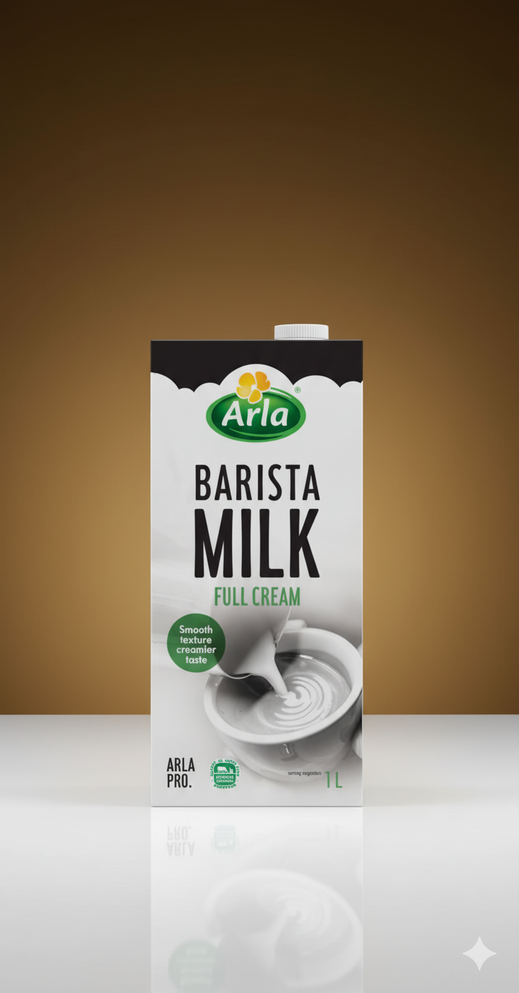 Arla PRO BARISTA FULL CREAM MILK 1L WHOLESALE - Premium Milk for Coffee ...