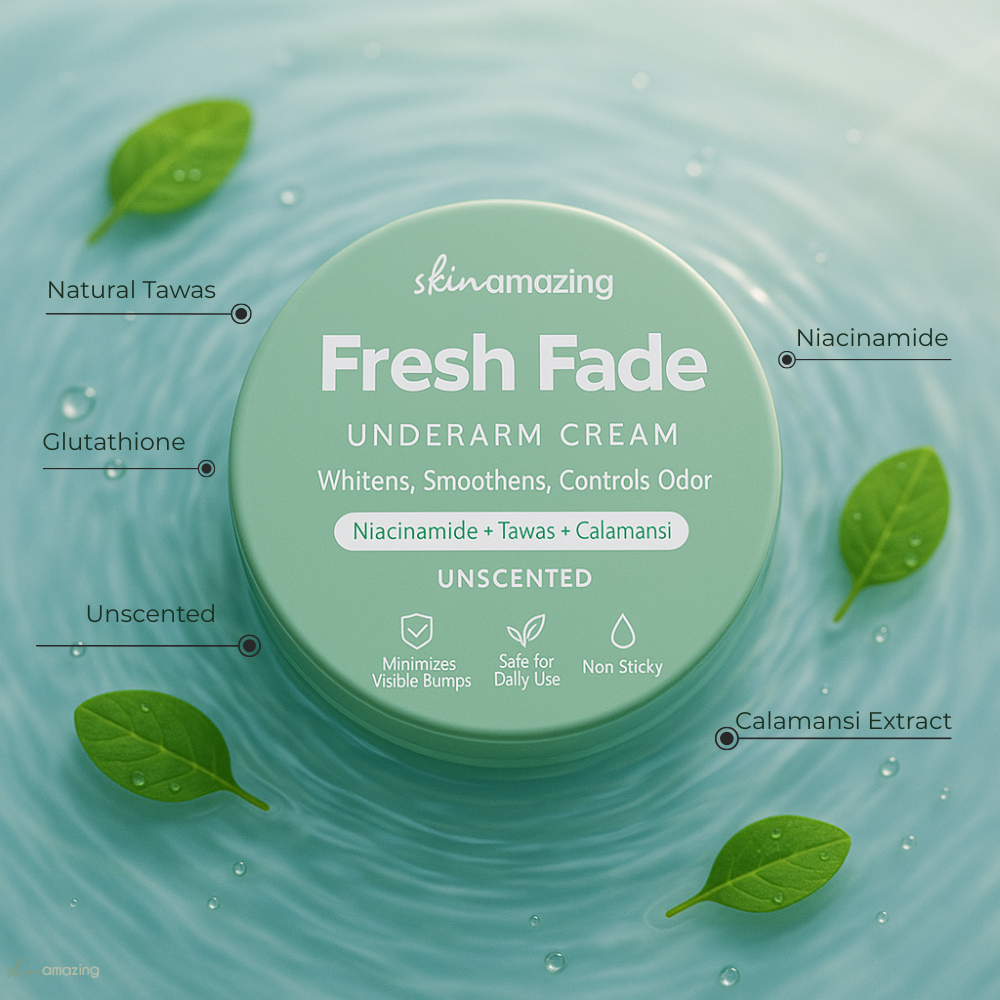 Skin Amazing Unscented Fresh Fade Underarm Cream Whitening Control Odor ...