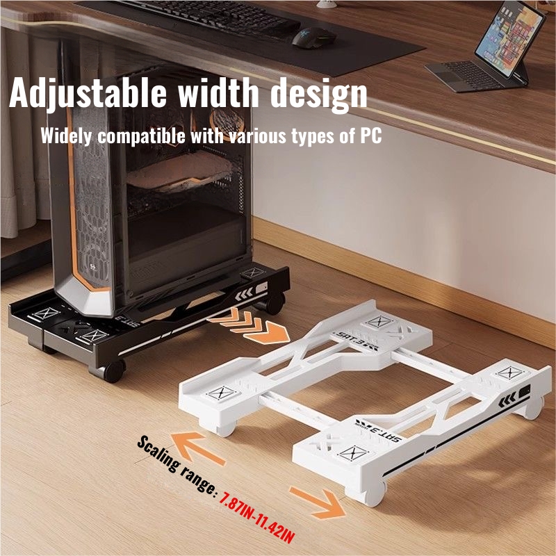 Universal CPU Holder with Silent Rollers - Fits Tower/Desktop PCs up to ...