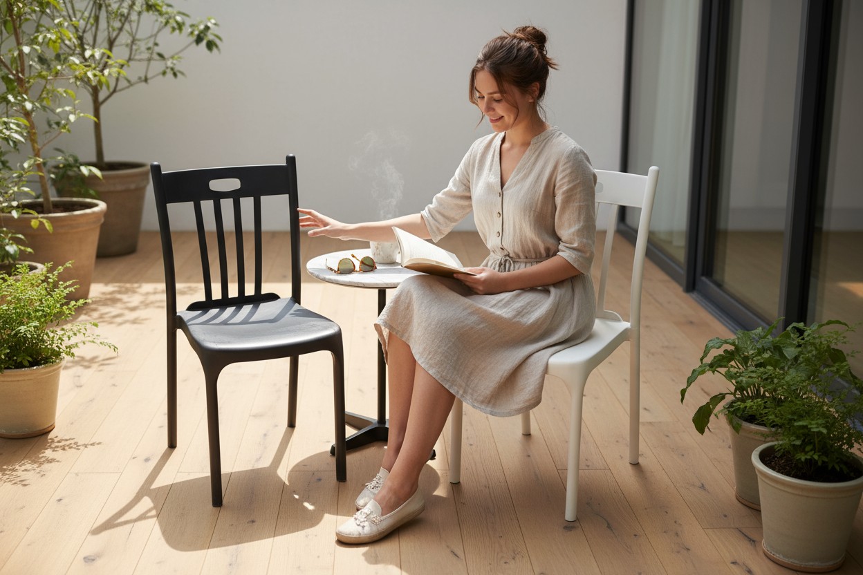 CENTRIX PURE WHITE HAMPAS CHAIR MONOBLOC chair ERGONOMIC aesthetic ...