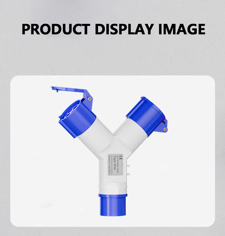 Industrial plug and socket explosion-proof connector Y type 1/3 output ...