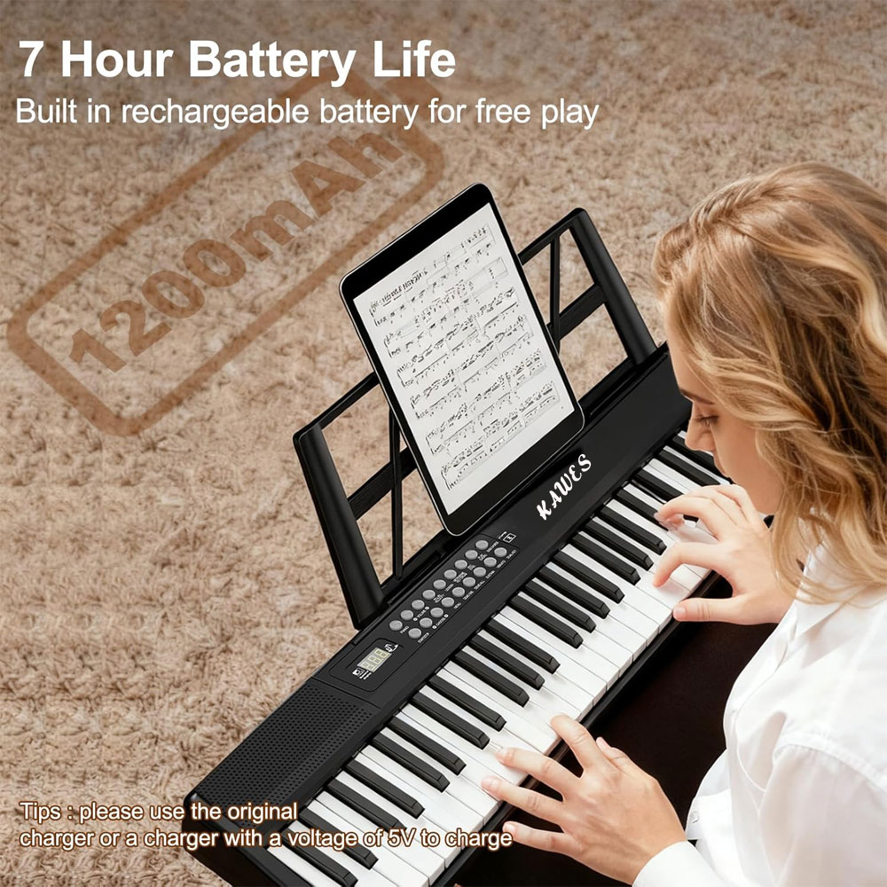 KAWES Foldable 61/88 Keys Piano Electronic Piano Keyboard Touch ...