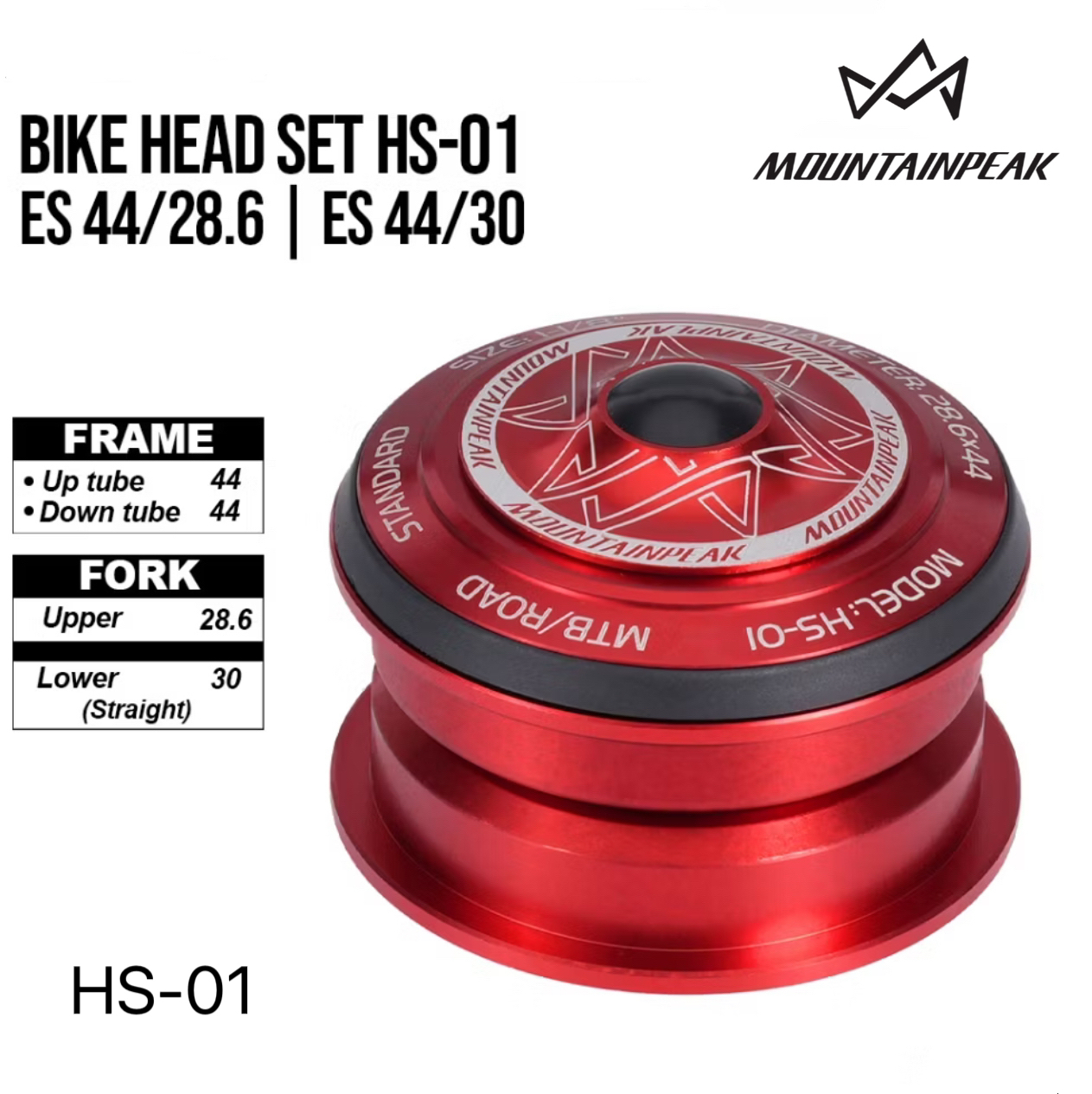 【Local Shipping】MOUNTAINPEAK HS-01 Headset Integrated 28.6x44 Straight ...